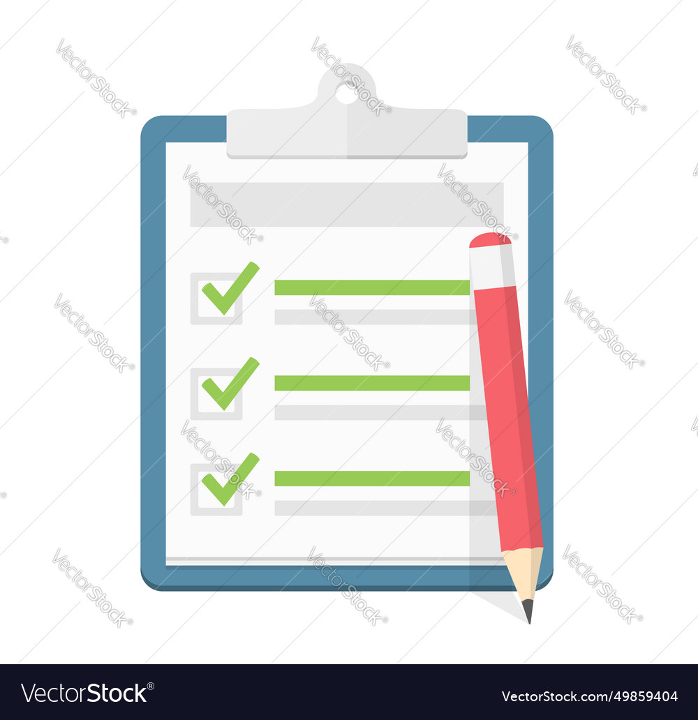 Check list Royalty Free Vector Image - VectorStock
