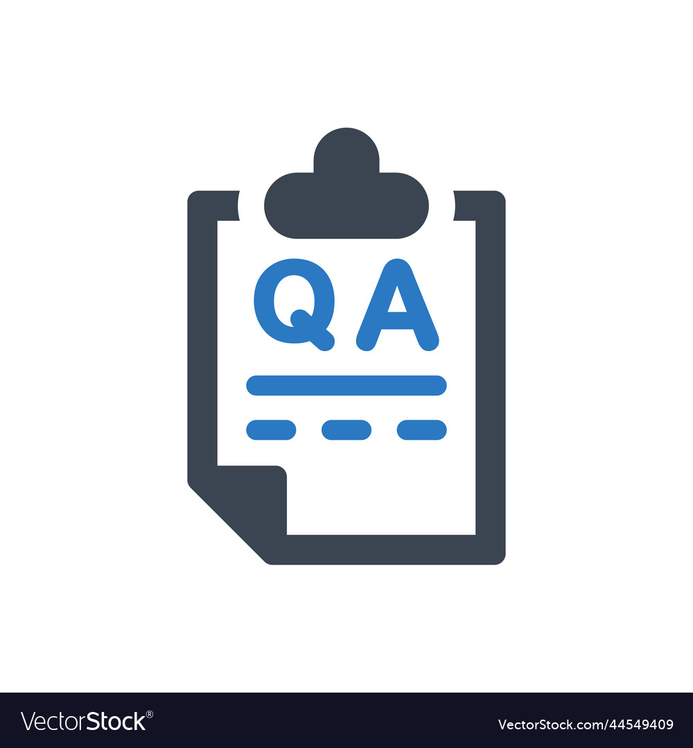 Question And Answer Survey Icon Royalty Free Vector Image