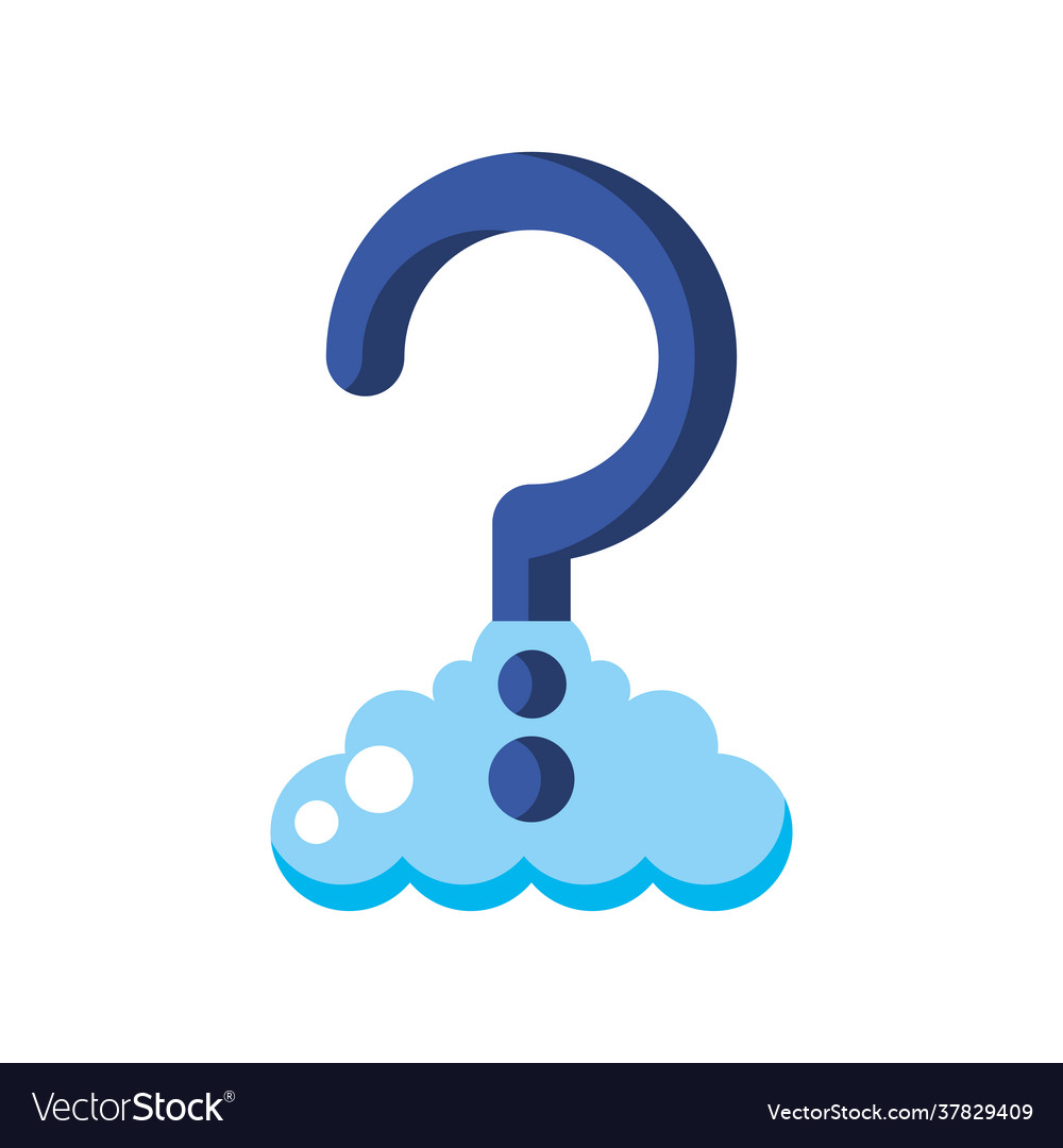 Question mark thinking Royalty Free Vector Image