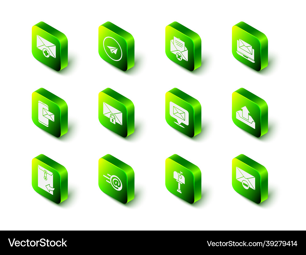 Set Paper Plane Delete Envelope Laptop Royalty Free Vector