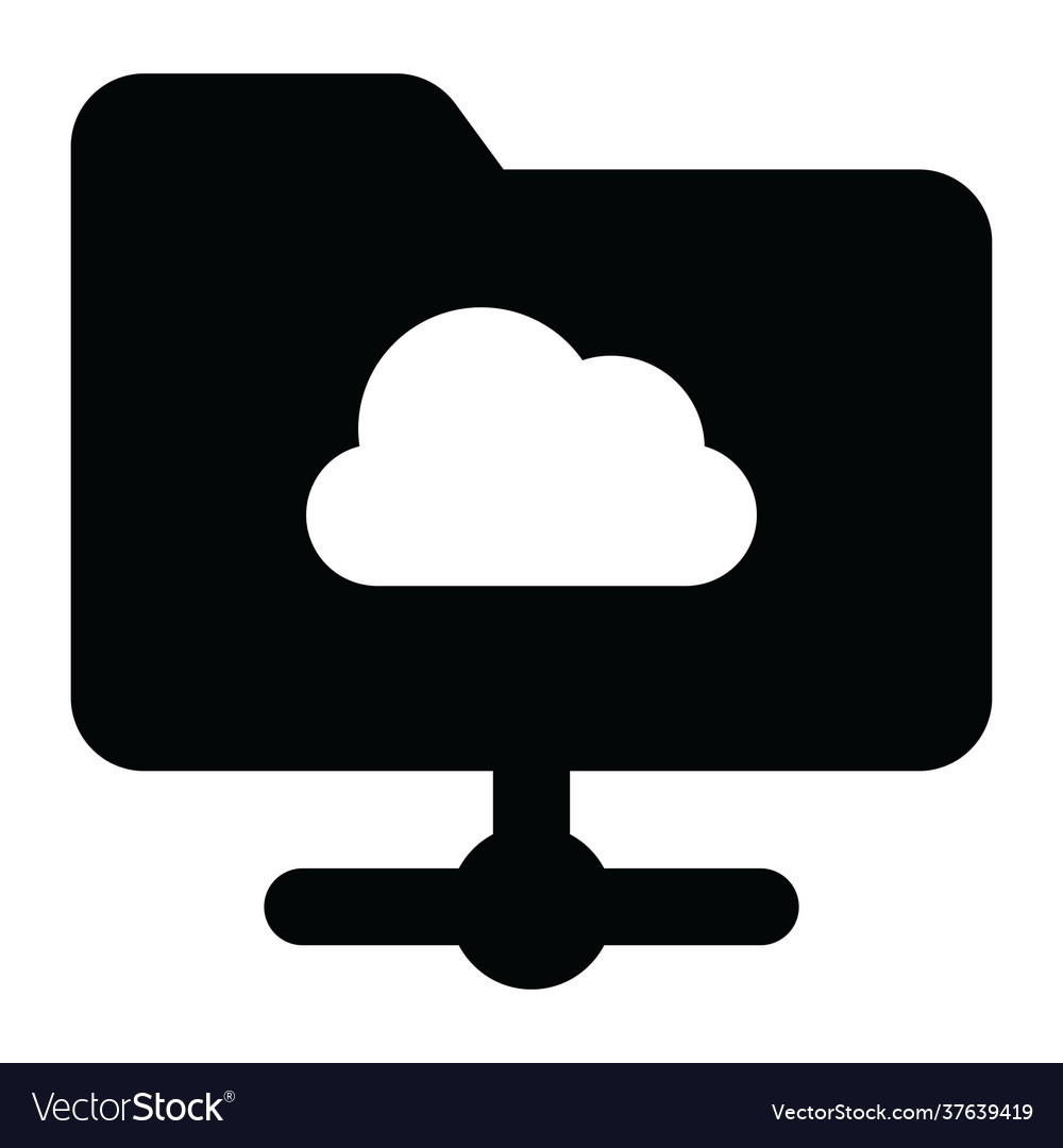 Network folder Royalty Free Vector Image - VectorStock