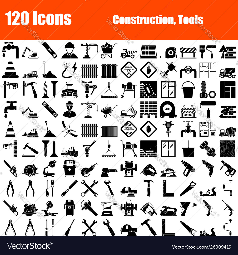 Set 120 icons Royalty Free Vector Image - VectorStock