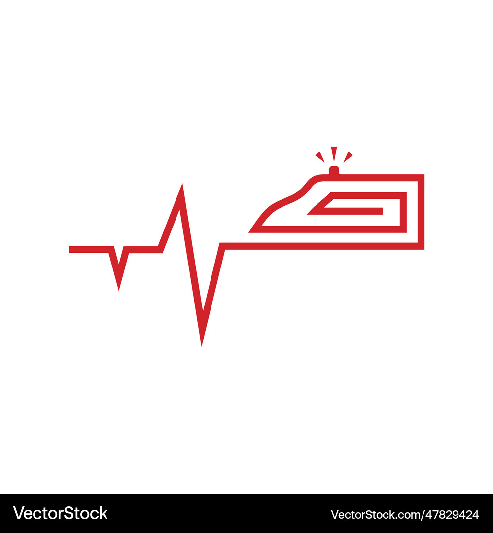 Ambulance emergency car service logo design Vector Image