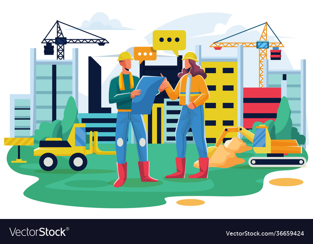 Engineering and construction Royalty Free Vector Image