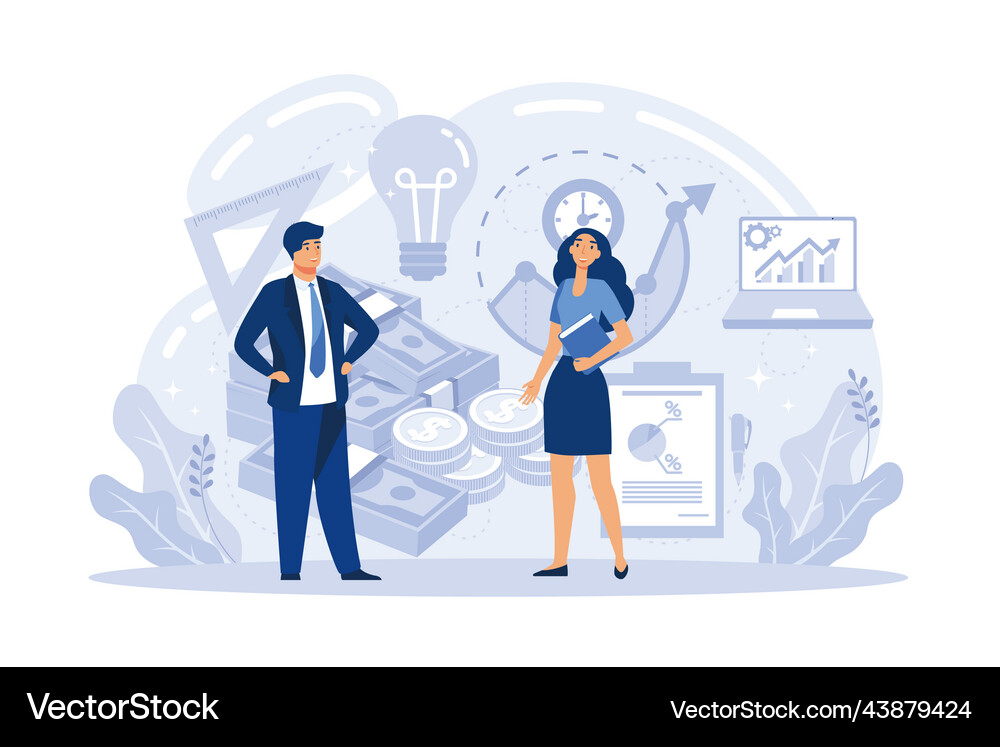 Finance and engineering graph of economics Vector Image