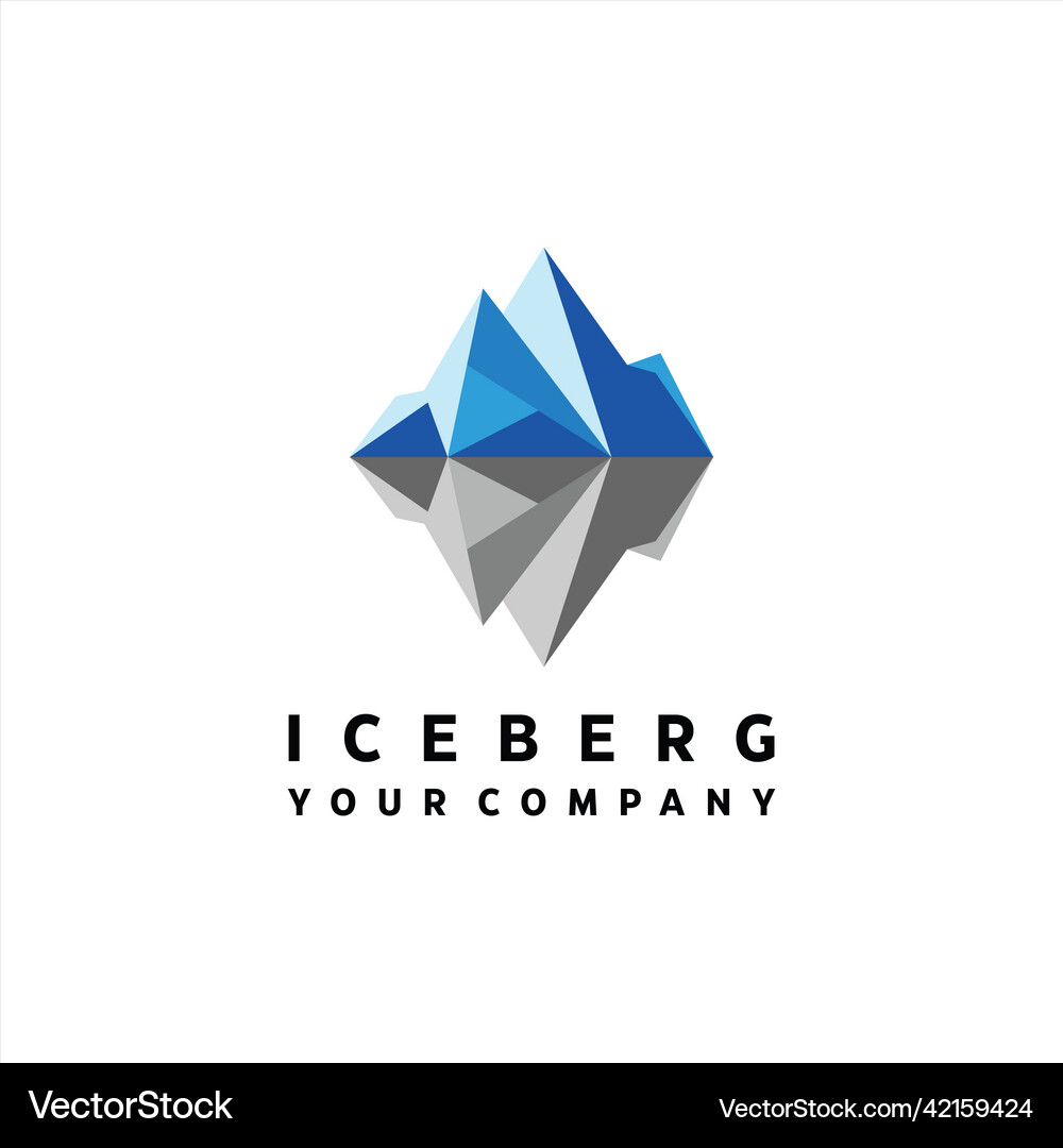 Iceberg logo Royalty Free Vector Image - VectorStock