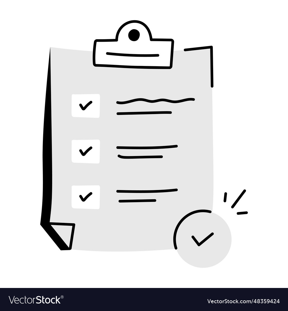 Tasks complete Royalty Free Vector Image - VectorStock