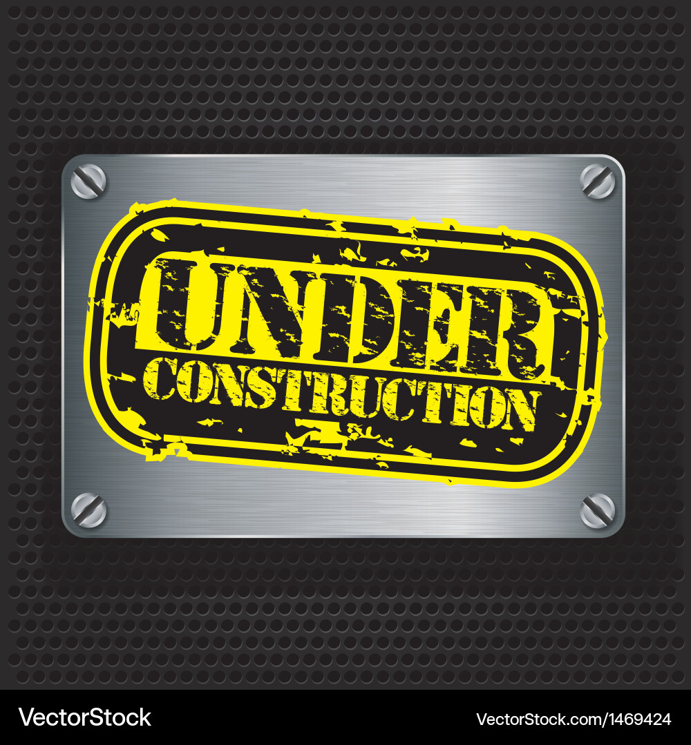 Under construction Royalty Free Vector Image - VectorStock