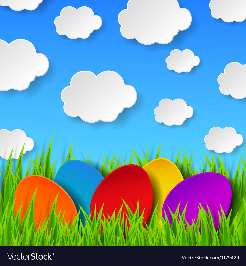 Abstract easter eggs Royalty Free Vector Image