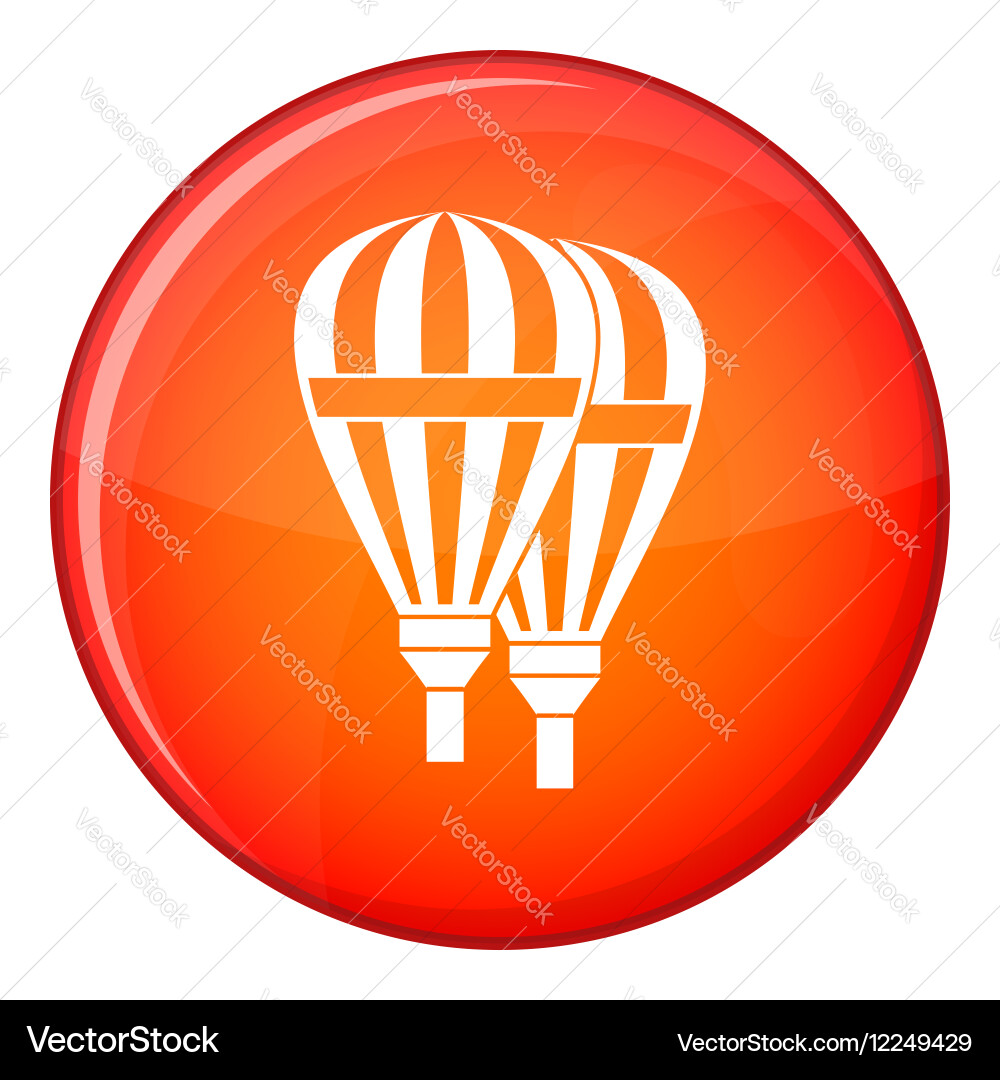 Balloons icon flat style Royalty Free Vector Image