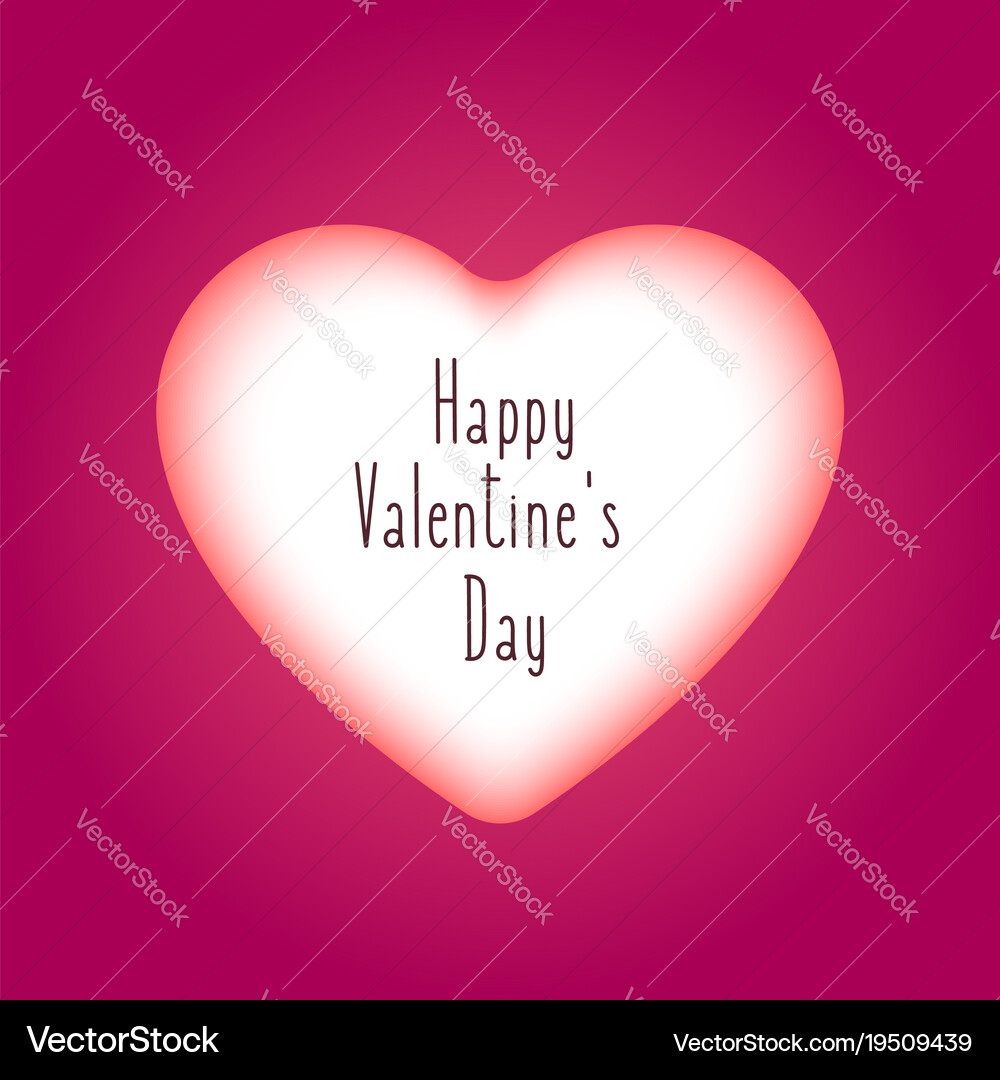 Modern flyer with happy valentines day text Vector Image