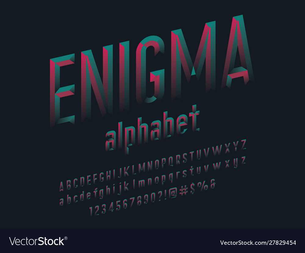 Chisel font Royalty Free Vector Image - VectorStock