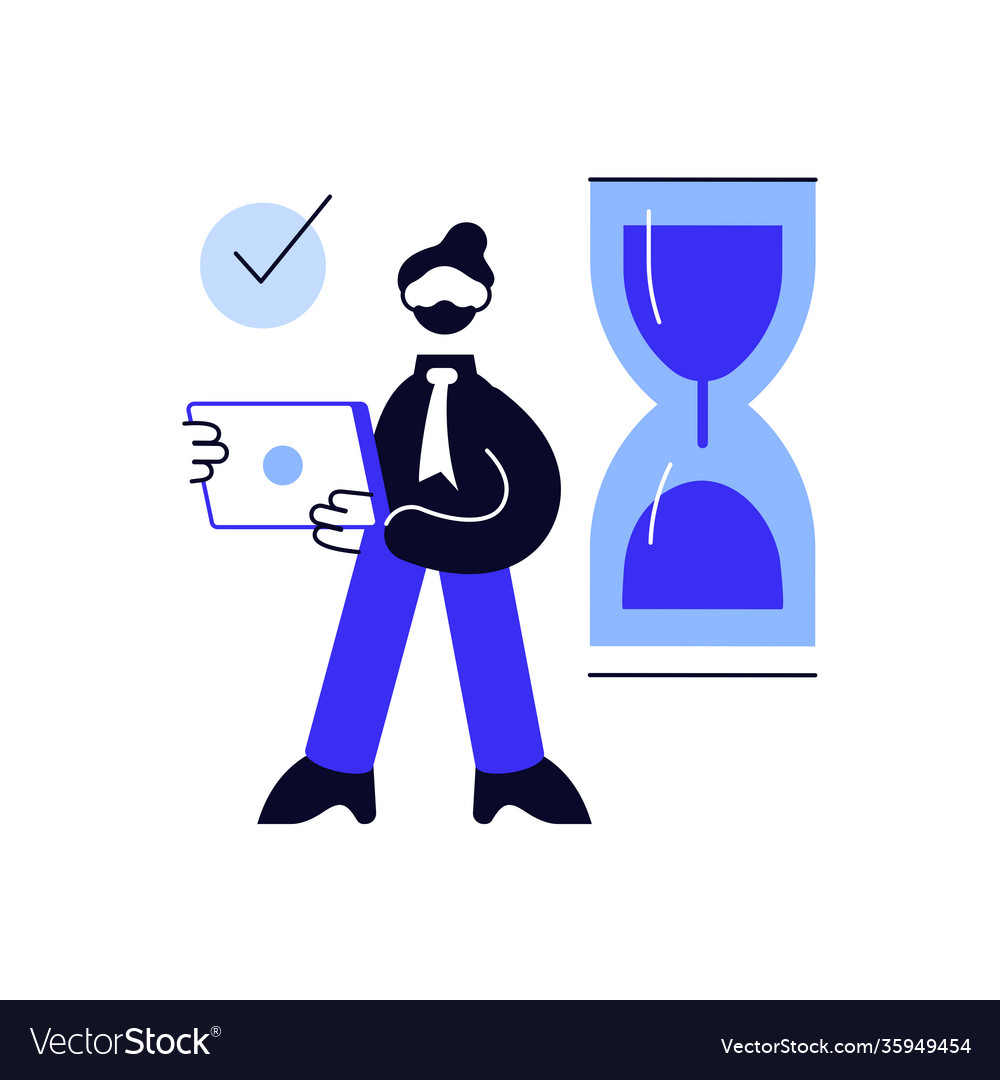 Concept successful task completion organize Vector Image Concept successful task completion organize Vector Image