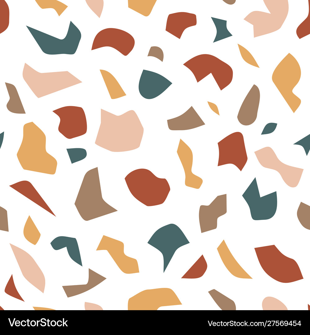 Terrazzo flooring seamless pattern Royalty Free Vector Image