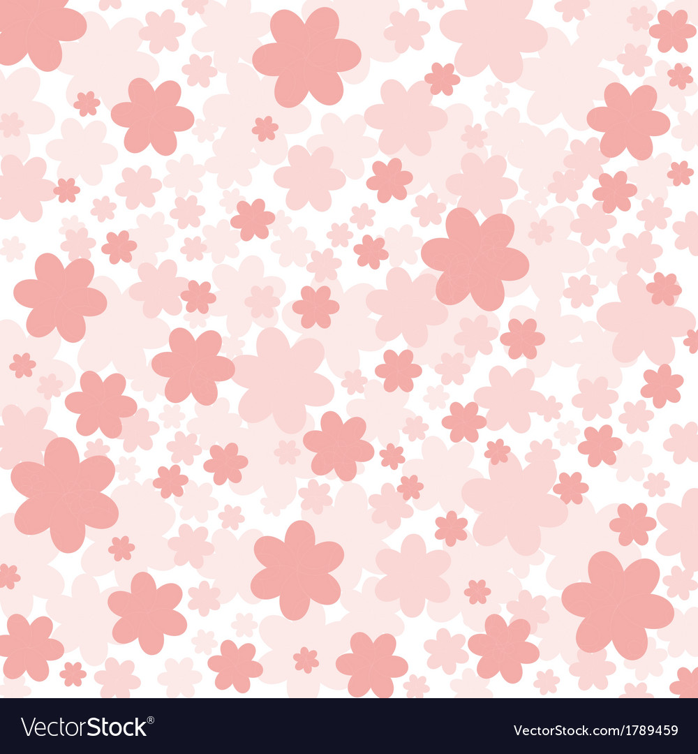 Background with pink flowers Royalty Free Vector Image