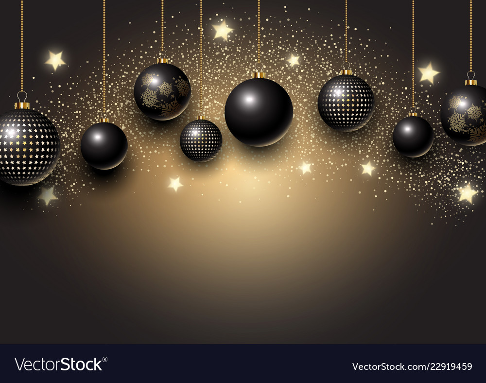 Christmas baubles background Royalty Free Vector Image