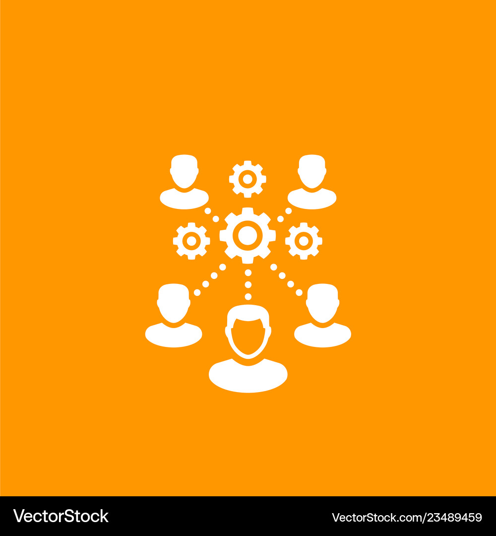 Cooperation coworking team performance Royalty Free Vector