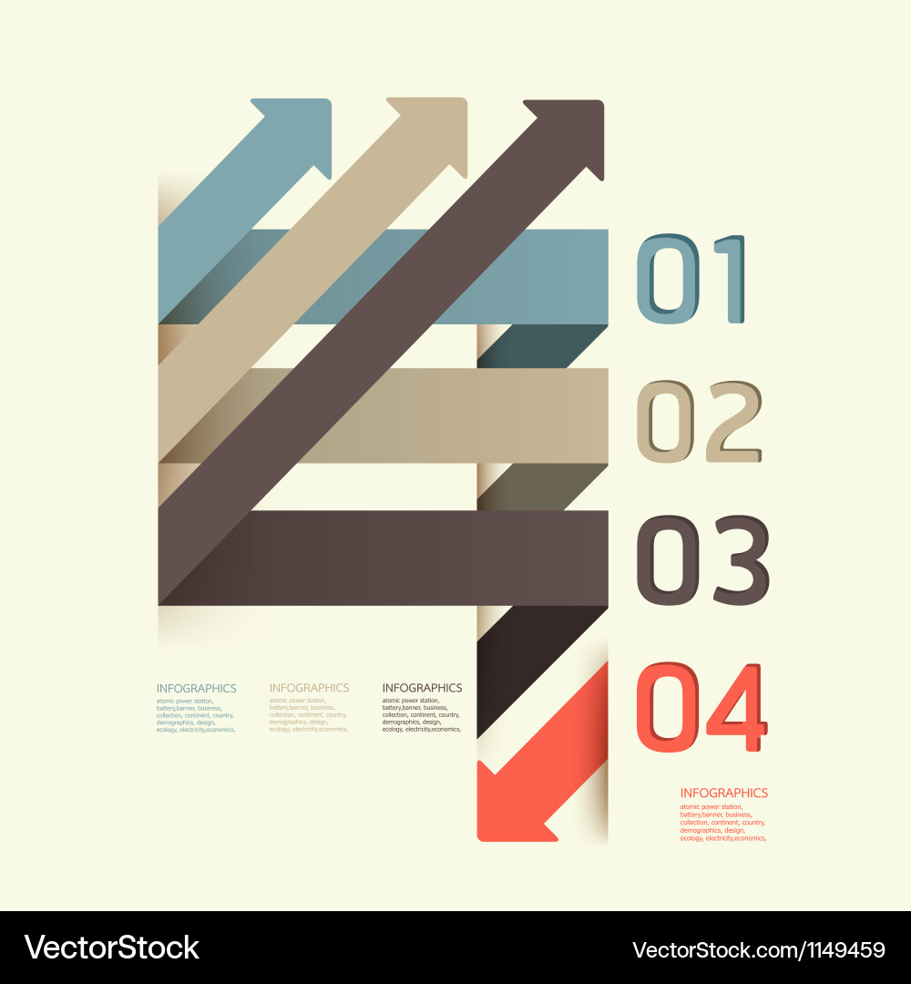 Modern design template used for number banner Vector Image