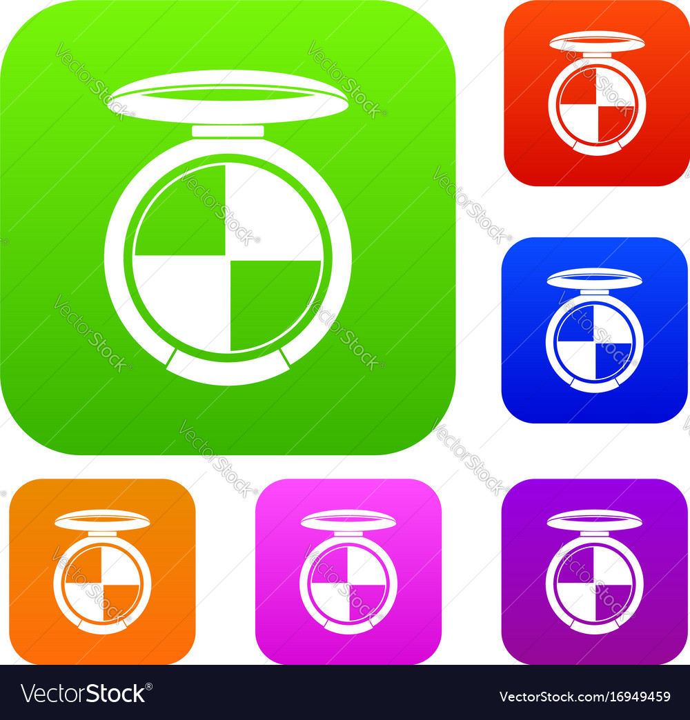 Shadow kit set collection Royalty Free Vector Image