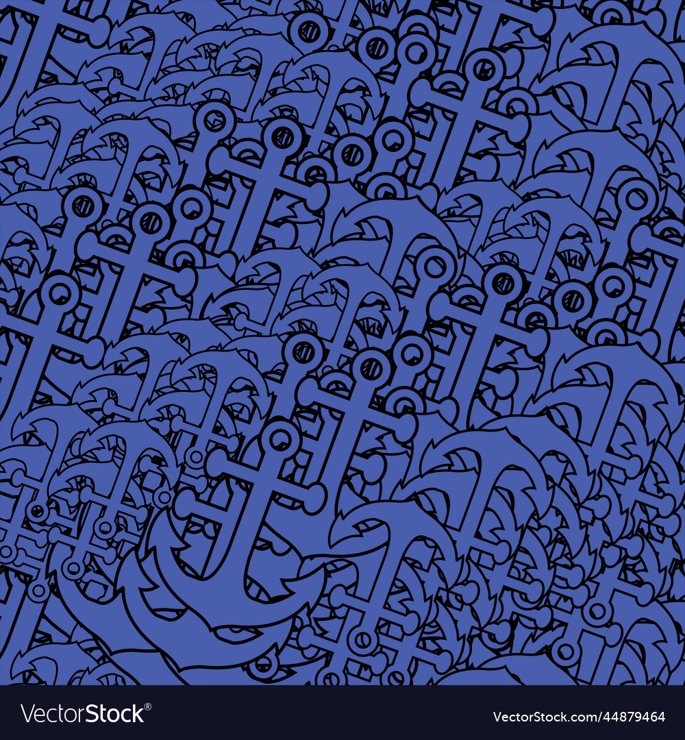 Anchor pattern Royalty Free Vector Image - VectorStock