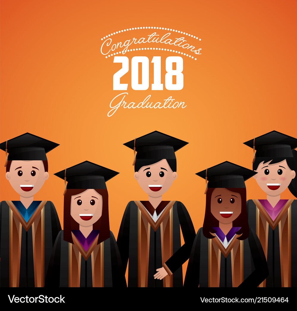 Congratulations graduation card Royalty Free Vector Image
