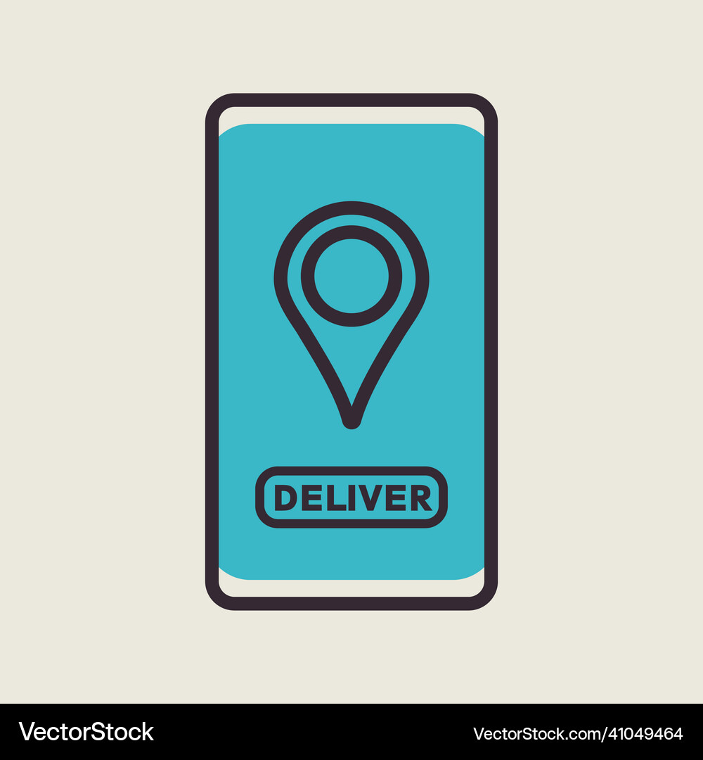 Fast food delivery service icon Royalty Free Vector Image