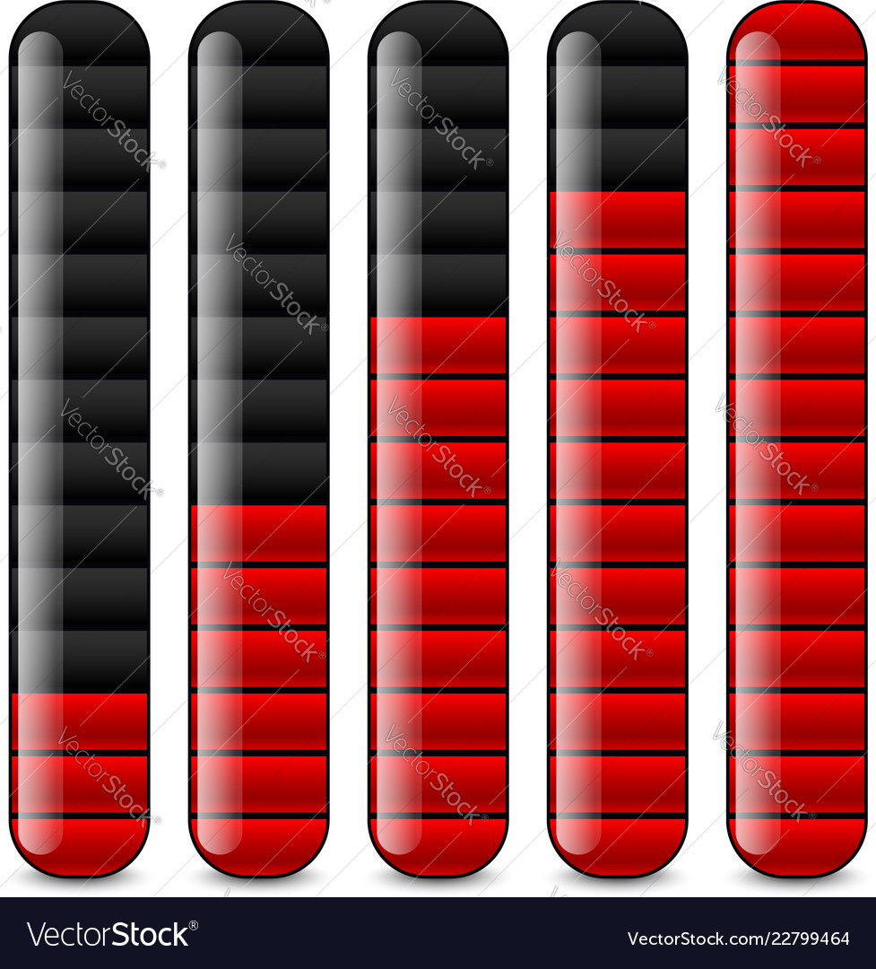 Vertical bars loading bars indicators Royalty Free Vector