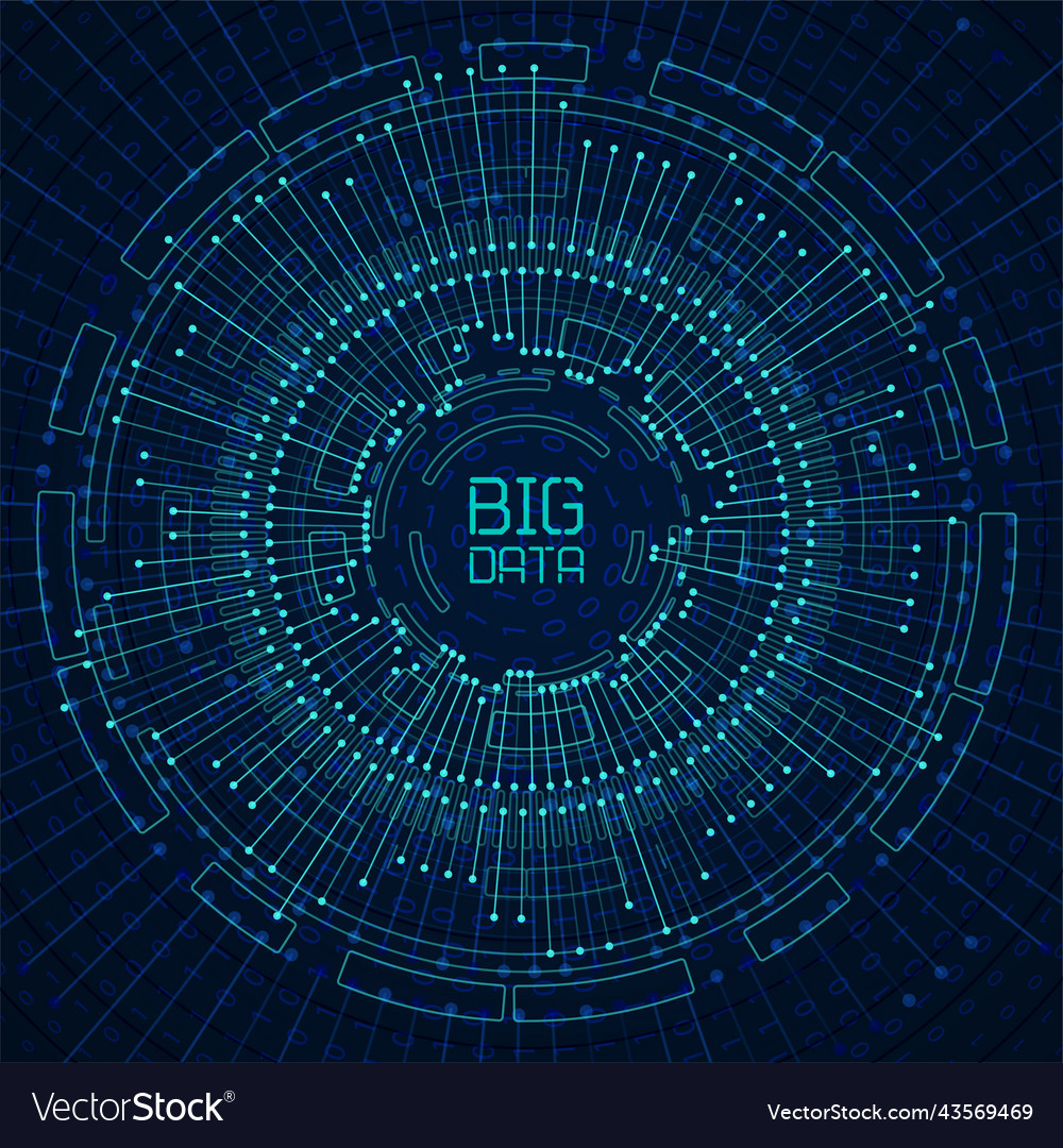 Abstract big data visualization Royalty Free Vector Image Abstract big data visualization Royalty Free Vector Image