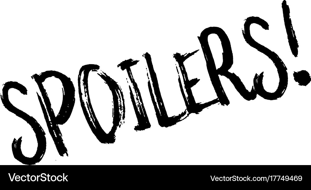Spoilers rubber stamp Royalty Free Vector Image