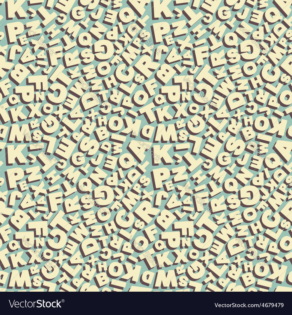 Alphabet Pattern Royalty Free Vector Image - VectorStock