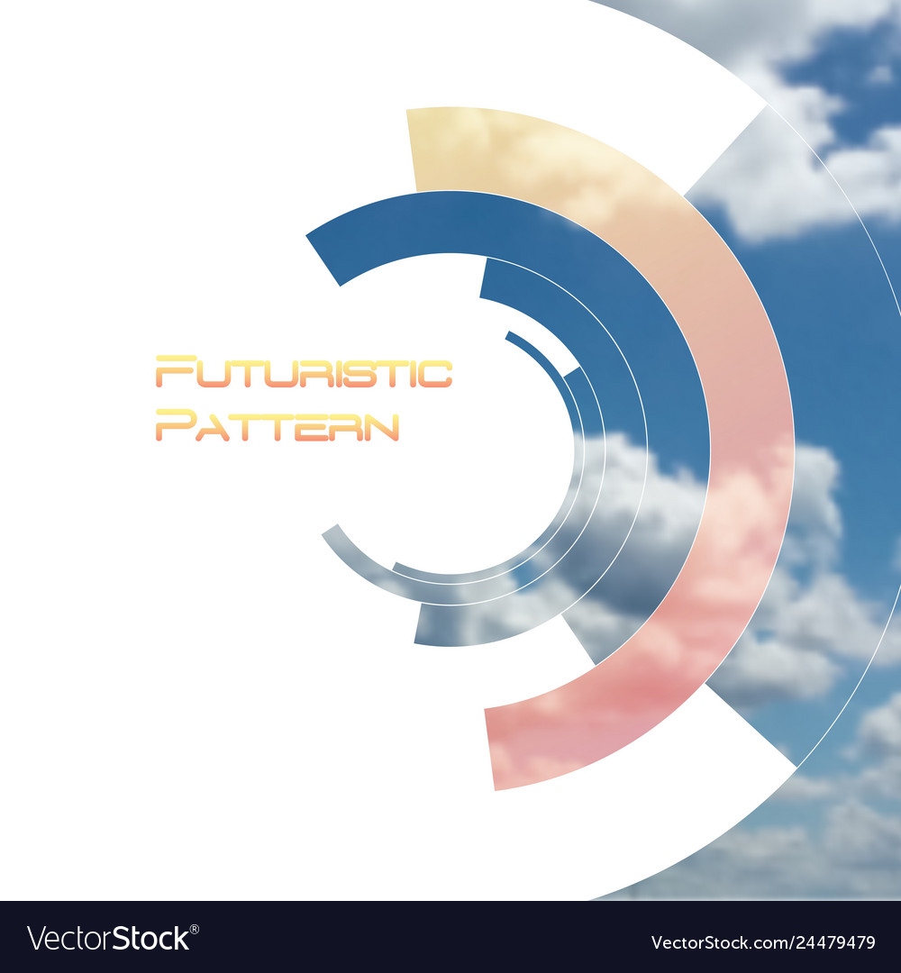 Circular pattern circle elements forming Vector Image