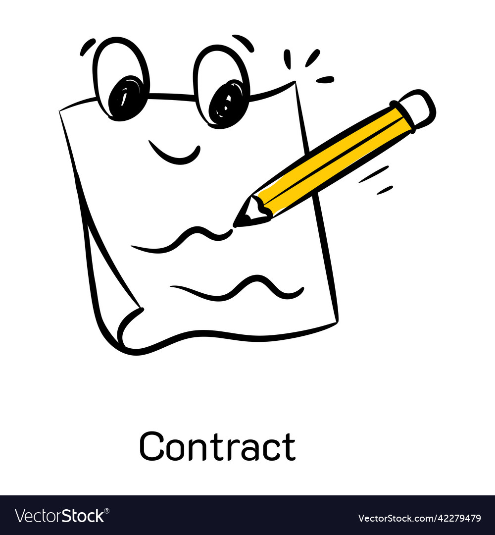 Contract Royalty Free Vector Image - VectorStock Contract Royalty Free Vector Image - VectorStock