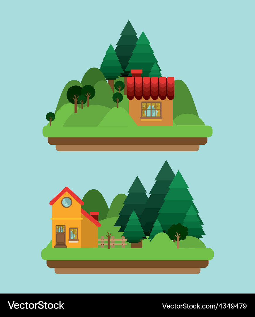Landscape design Royalty Free Vector Image - VectorStock