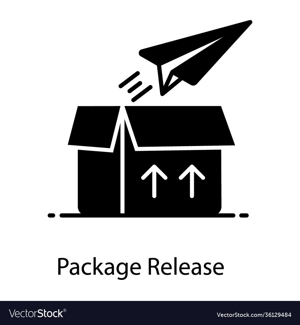 Package release Royalty Free Vector Image - VectorStock