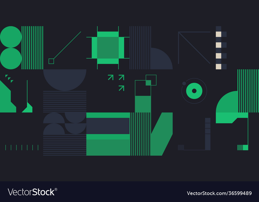 Retro future abstract pattern Royalty Free Vector Image