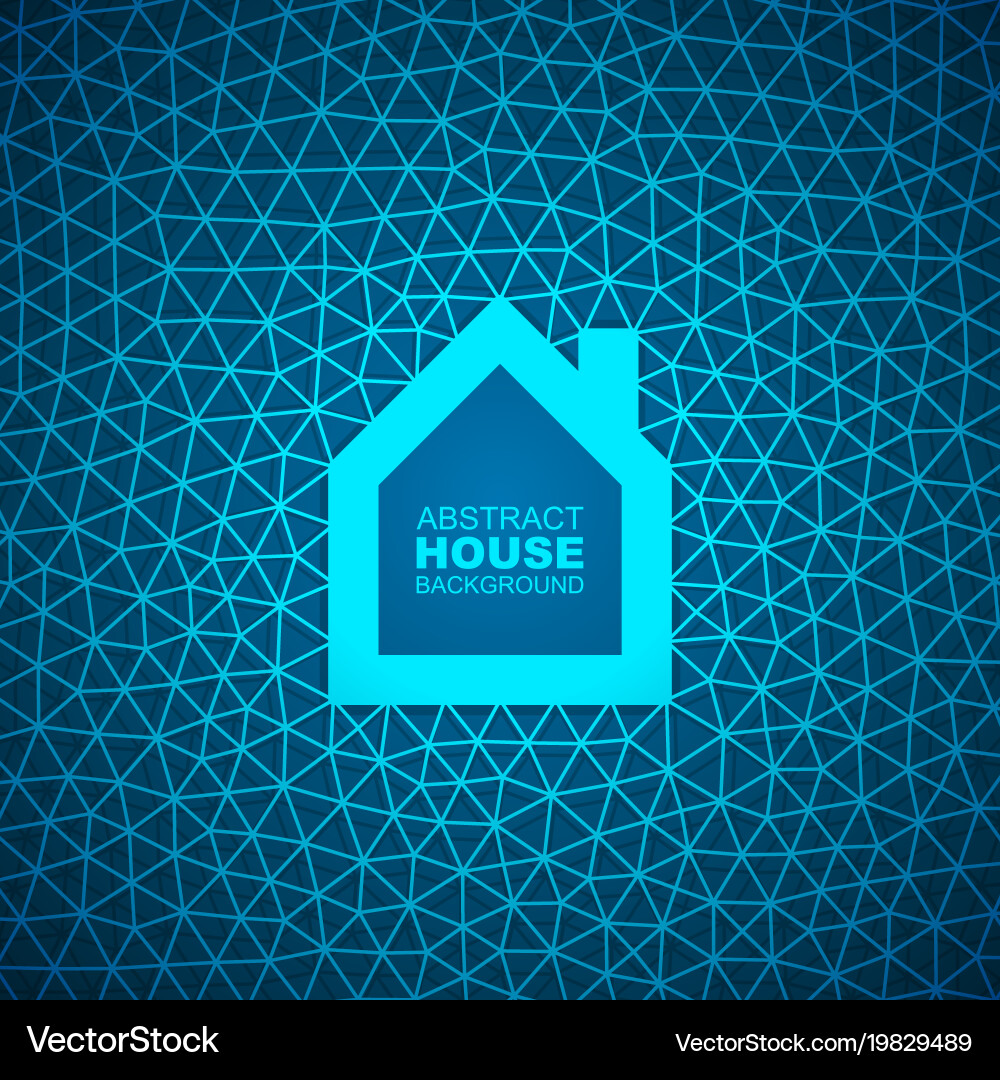 Smart house abstract background Royalty Free Vector Image
