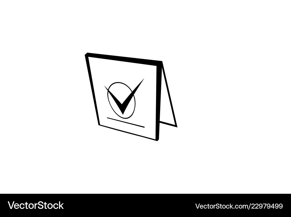 Check mark on a book logo designs inspiration Vector Image