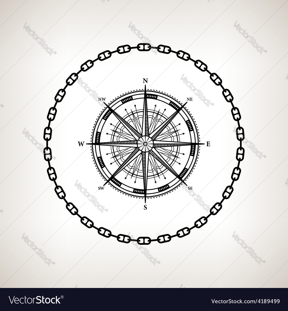 Compass Rose Silhouette