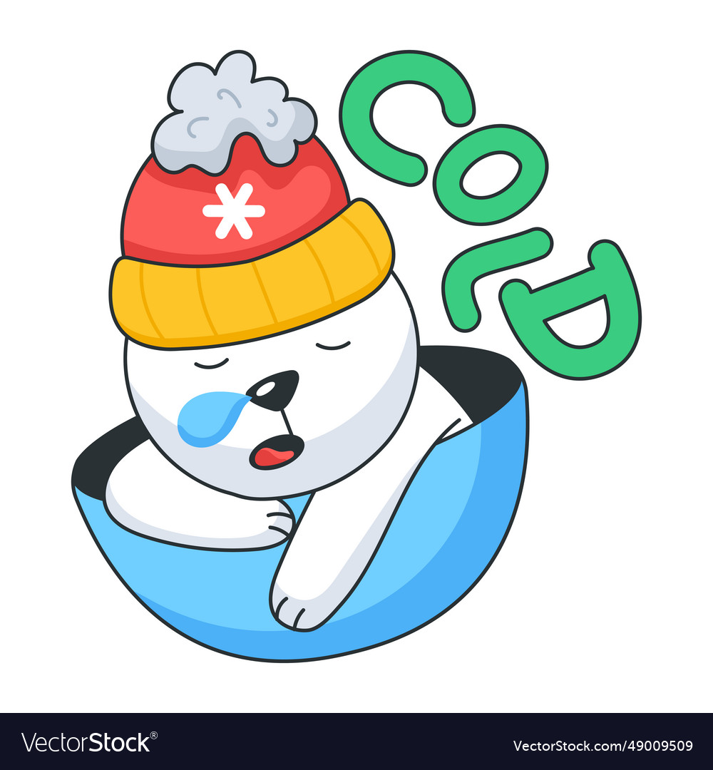 Cold bear Royalty Free Vector Image - VectorStock