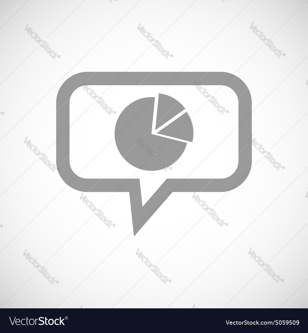Diagram grey message icon Royalty Free Vector Image Diagram grey message icon Royalty Free Vector Image