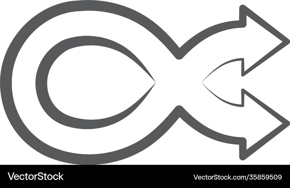 Shuffle Arrows Royalty Free Vector Image Vectorstock
