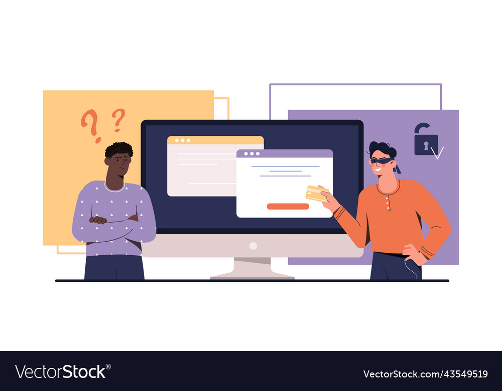 Internet security concept Royalty Free Vector Image