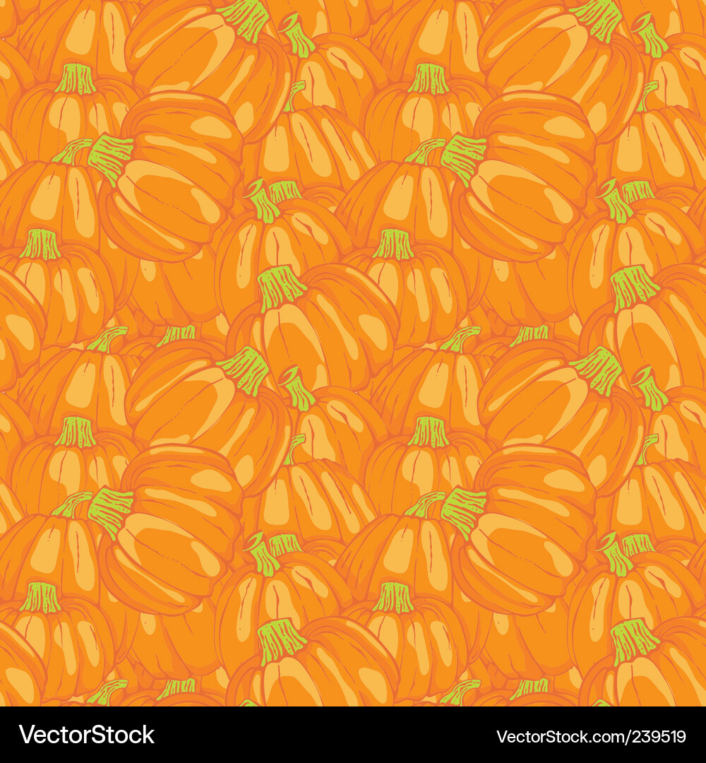 Pumpkin pattern Royalty Free Vector Image - VectorStock