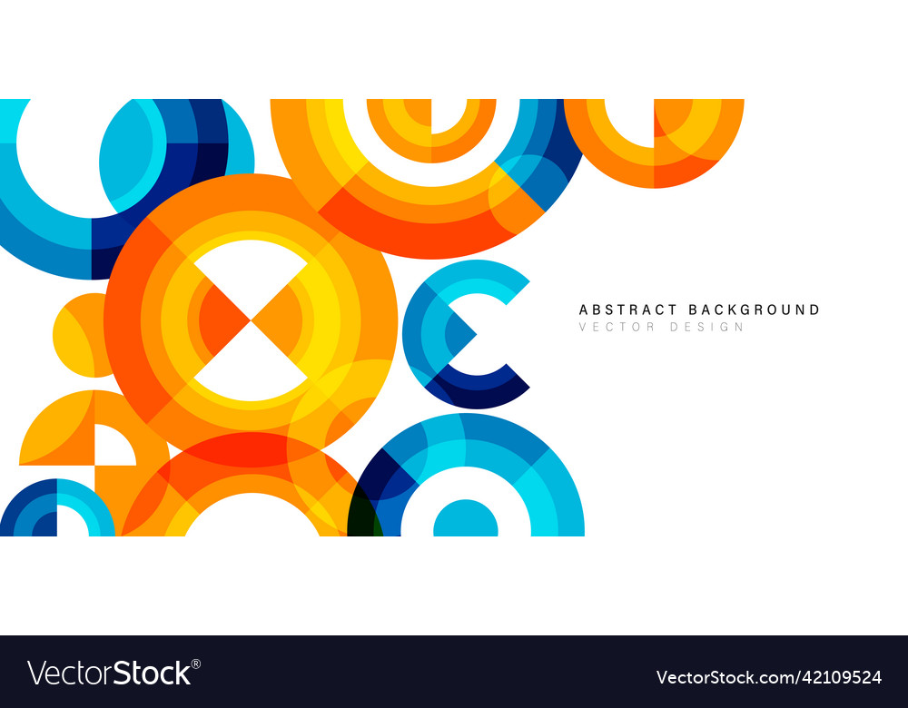 Abstract colorful circle shape background modern Vector Image Abstract colorful circle shape background modern Vector Image
