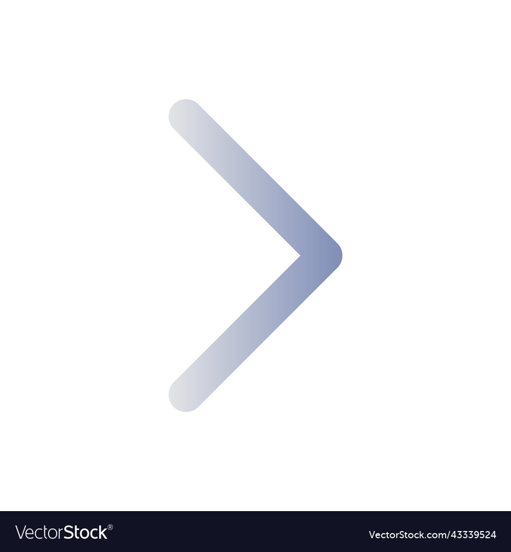 Right Arrow Flat Gradient Color Ui Icon Royalty Free Vector