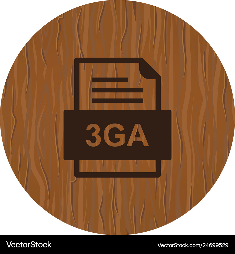 3ga file document icon Royalty Free Vector Image
