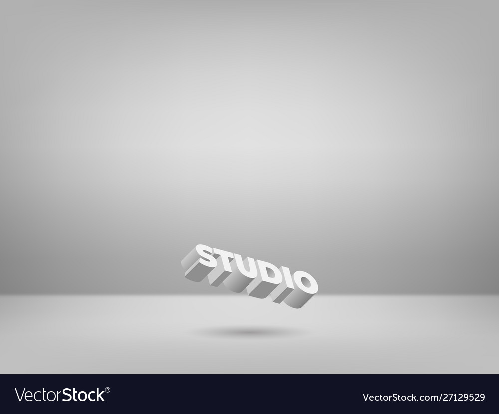Grey studio background backdrop Royalty Free Vector Image