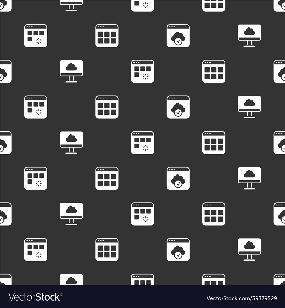 Set cloud technology data transfer loading Vector Image Set cloud technology data transfer loading Vector Image