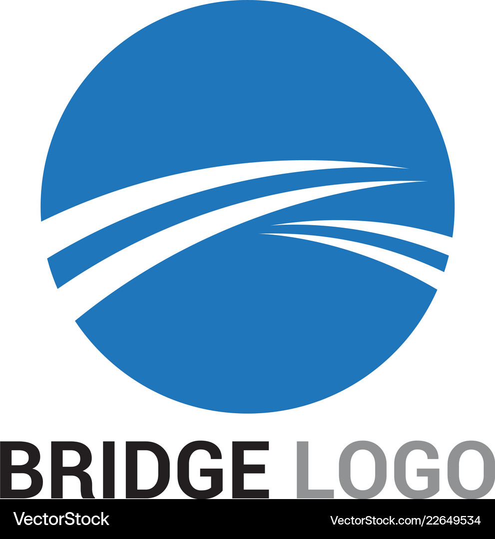 Bridge logo and symbol template building Vector Image