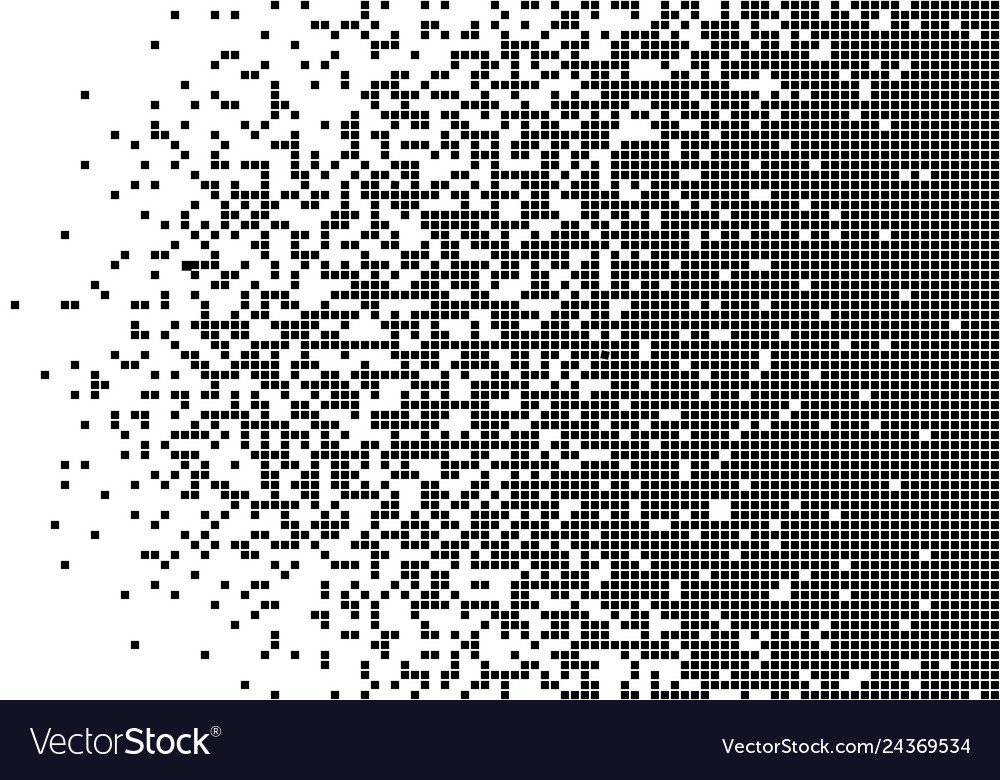 Dissolved filled square Royalty Free Vector Image